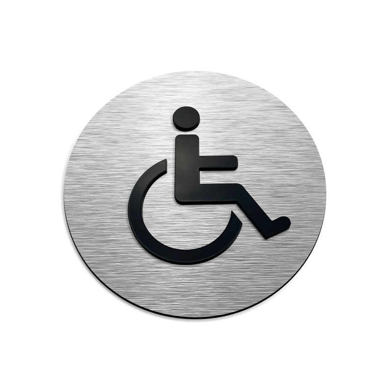 Handicap Restroom Signs - Handicapped Bathroom Sign - Wheelchair Toilet ...