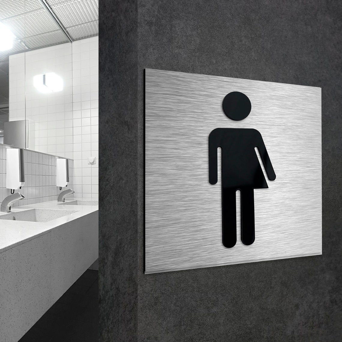 Gender Neutral Restroom Signs Non Binary Bathroom Sign - Etsy