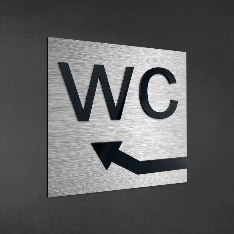 Water Closet Sign Restroom Door Signs Toilet Signage - Etsy