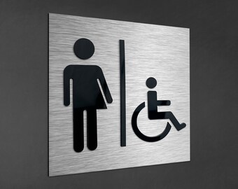 Non Gender Bathroom Signs - Etsy