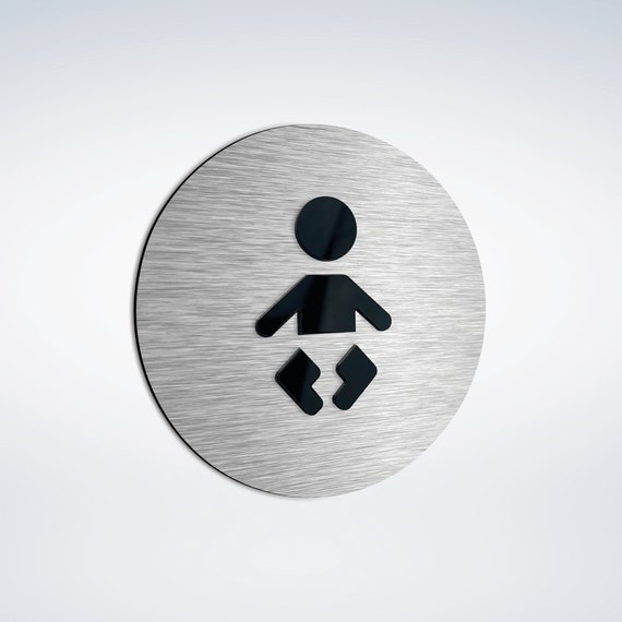 Baby Changing Station Symbol Baby Change Room Blue Sign – New Signs