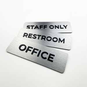 Modern Customized Office Door Signage , Custom Door Sign - Personalized ...