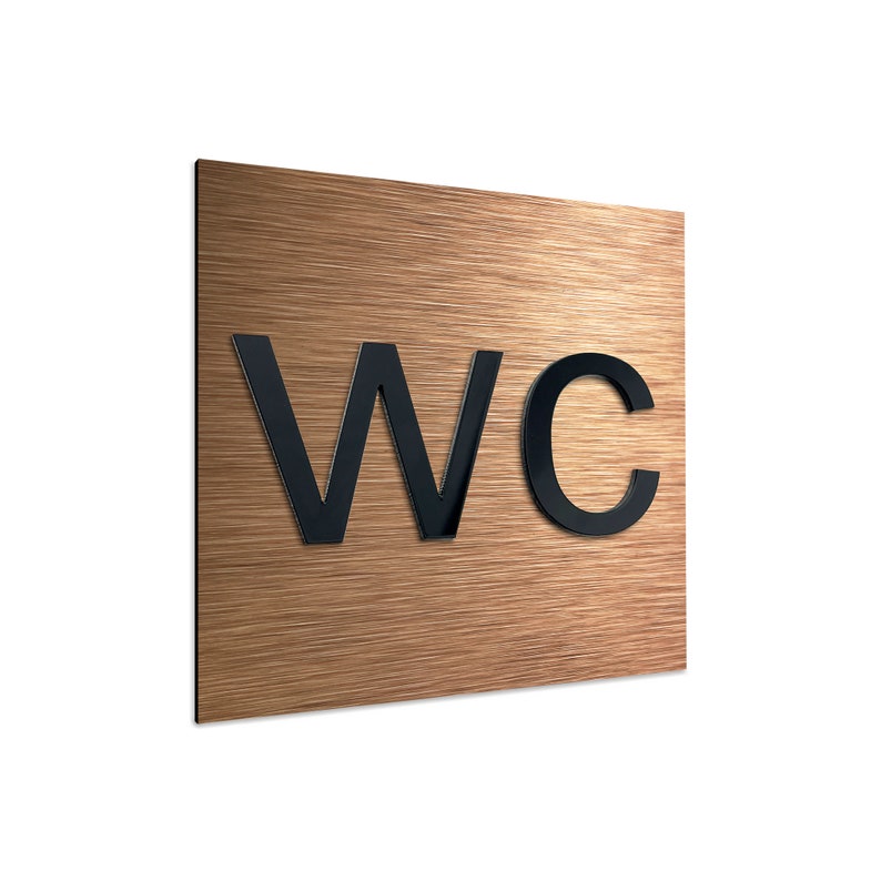 Unisex Toilet Signage Restroom Door Signs WC Bathroom Sign - Etsy