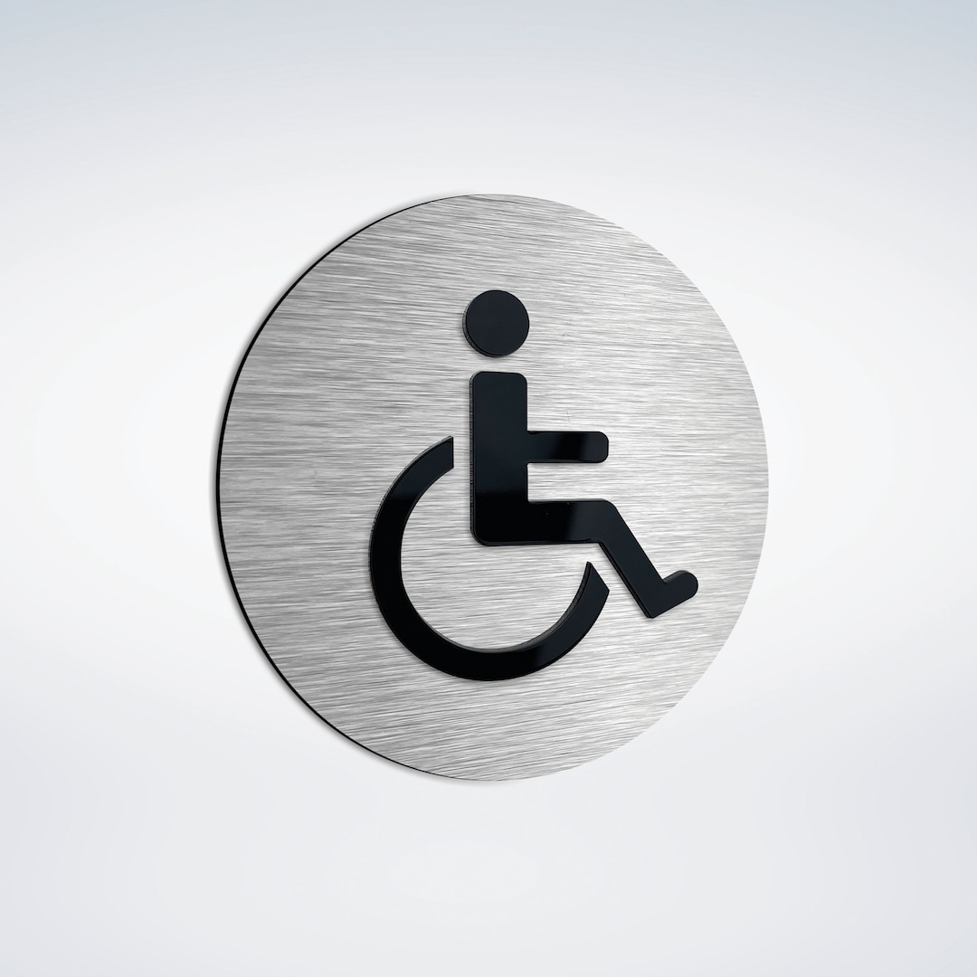 Handicap Restroom Signs - Handicapped Bathroom Sign - Wheelchair Toilet ...