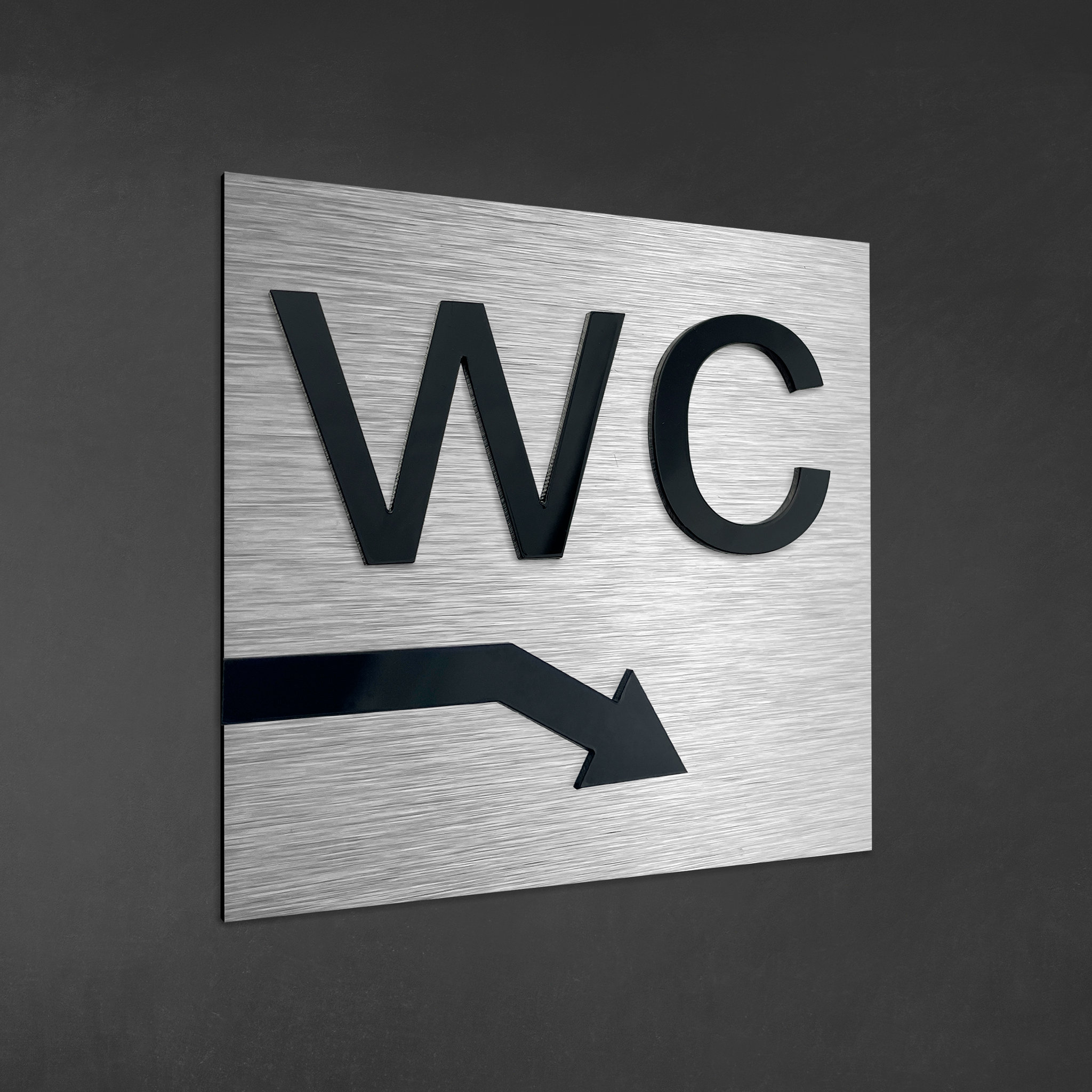 Sign WC Toilet Signs Bathroom Signage All Gender Restroom Pictogram ...