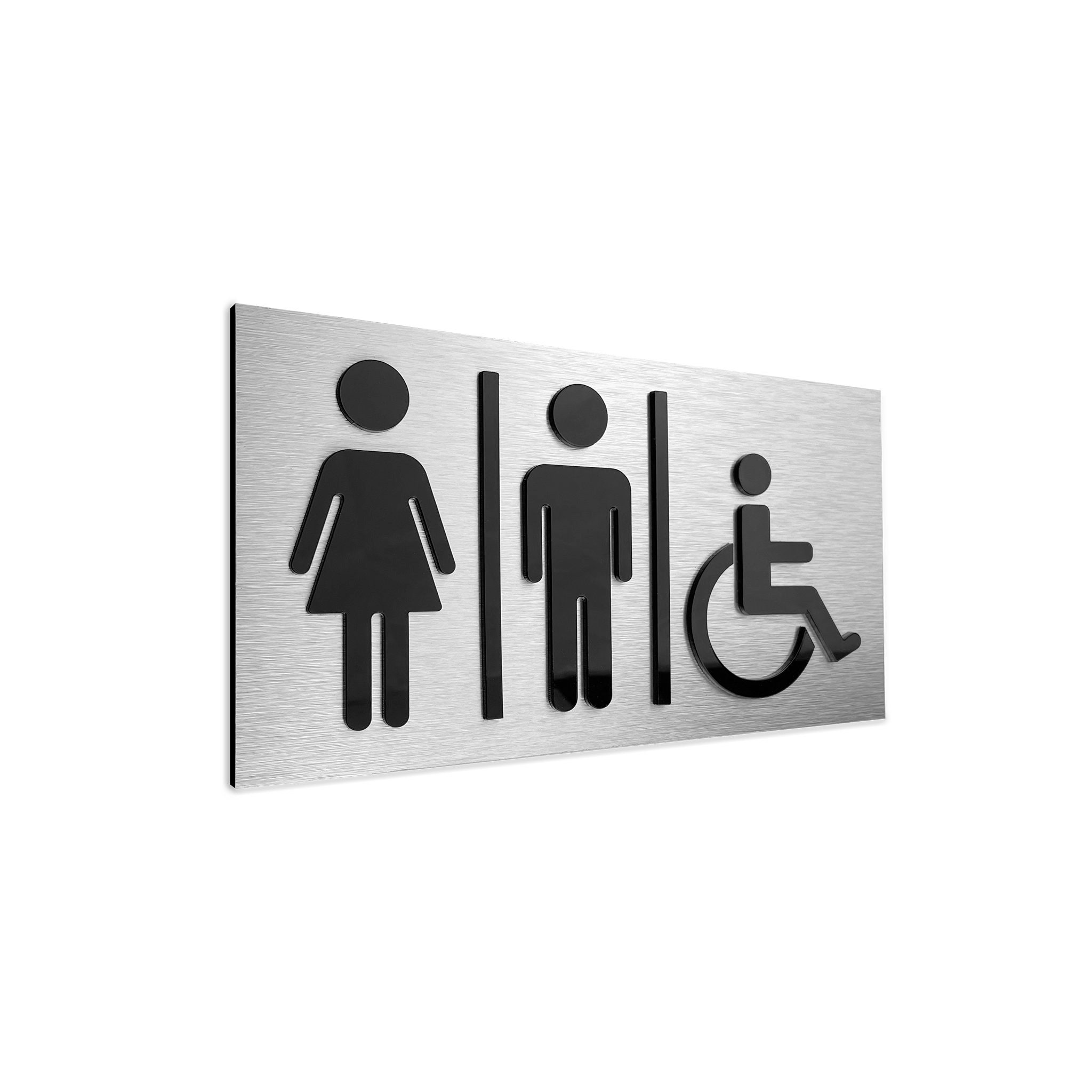 Unisex Toilet Sign Bathroom Signage All Gender Restroom Etsy