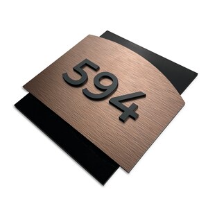 Apartment Door Numbers - Number Sign for Door - Hotel Room Number Plate ...