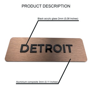 Modern World Clock Sign - Time Zone Custom Wall Signs - Customized Door ...