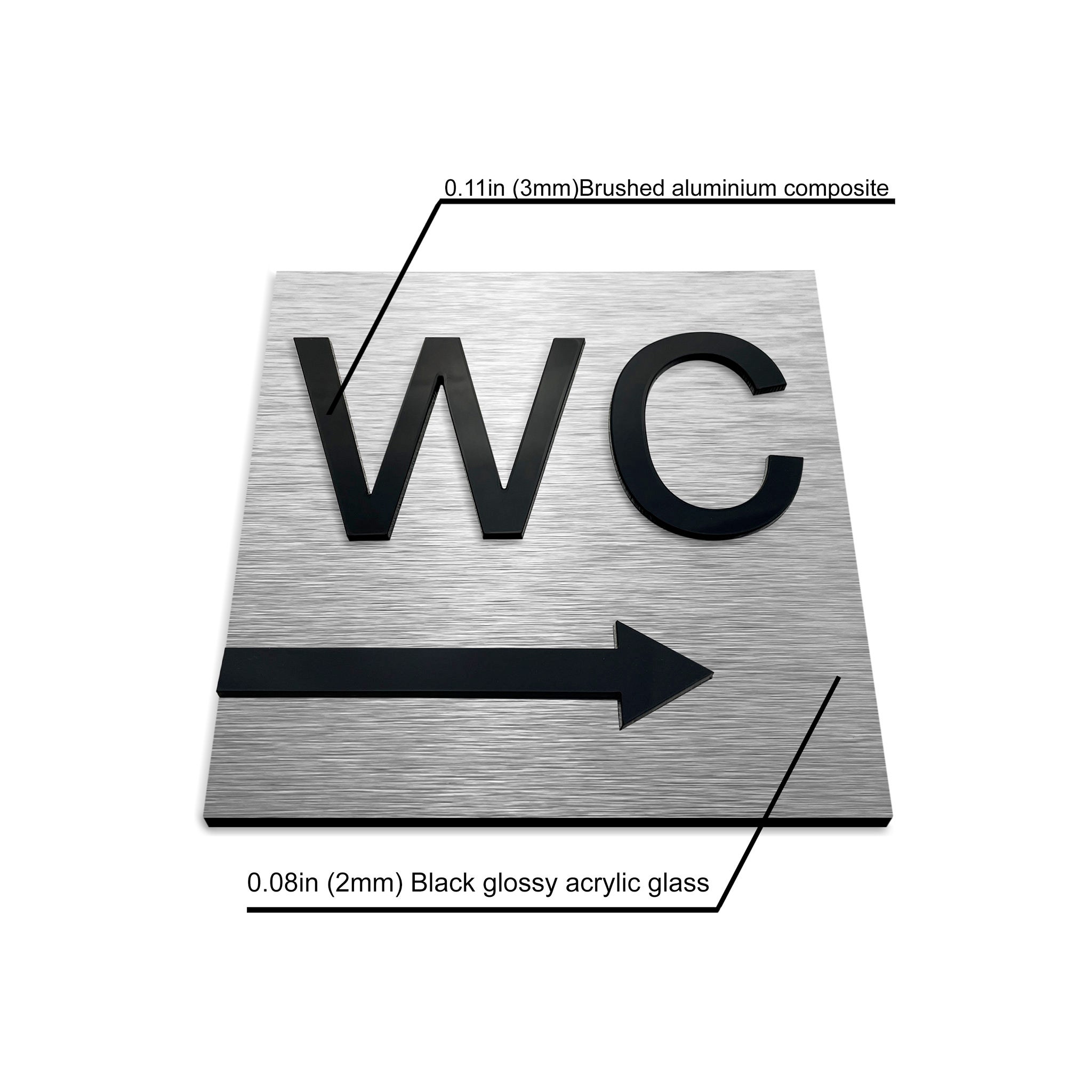 WC Restroom Sign Bathroom Signage All Gender Restroom - Etsy