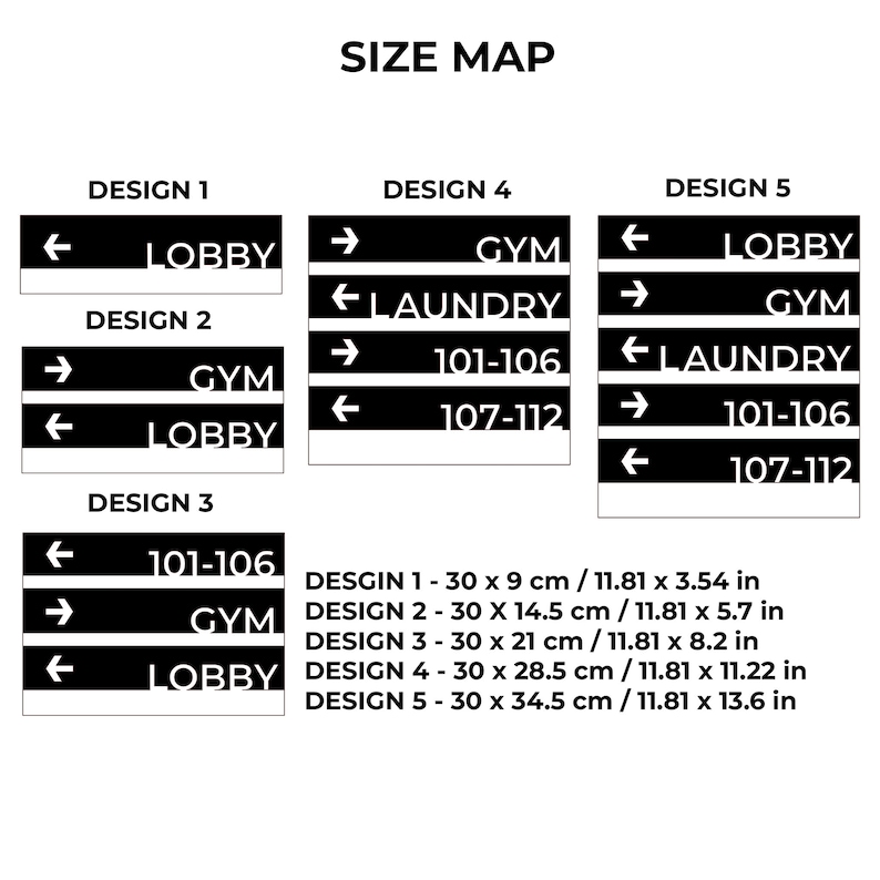 Hotel Wayfinding Sign - Directional Signs, Custom Room Directional ...