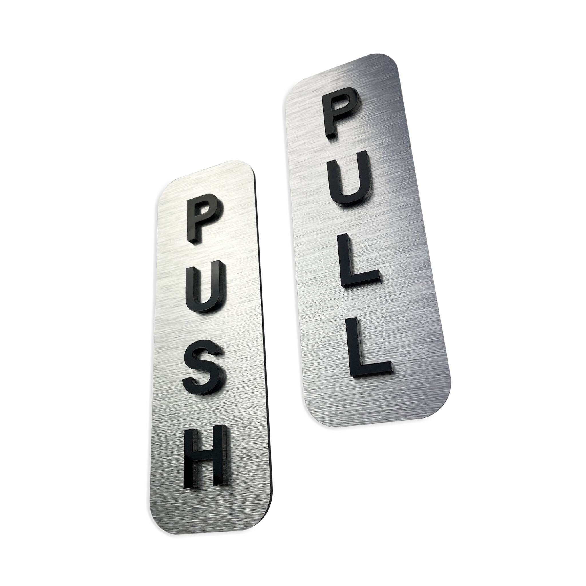 Set of 2 Push Pull Door Signs Vertical Office Doors Decals - Etsy Singapore