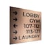 Directional Signs, Hotel Room Directional Signs, Custom Wayfinding ...