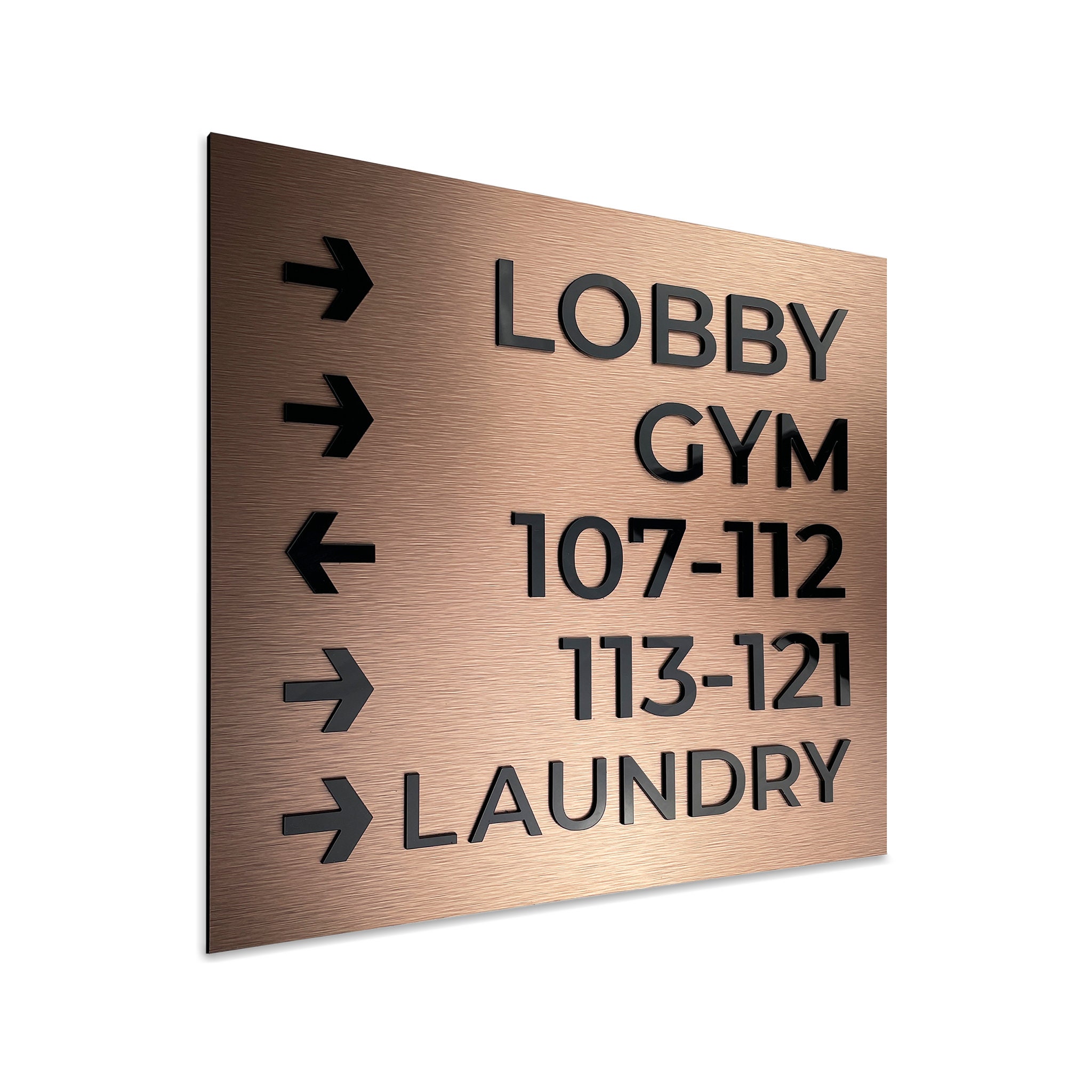 Directional Signs, Hotel Room Directional Signs, Custom Wayfinding ...