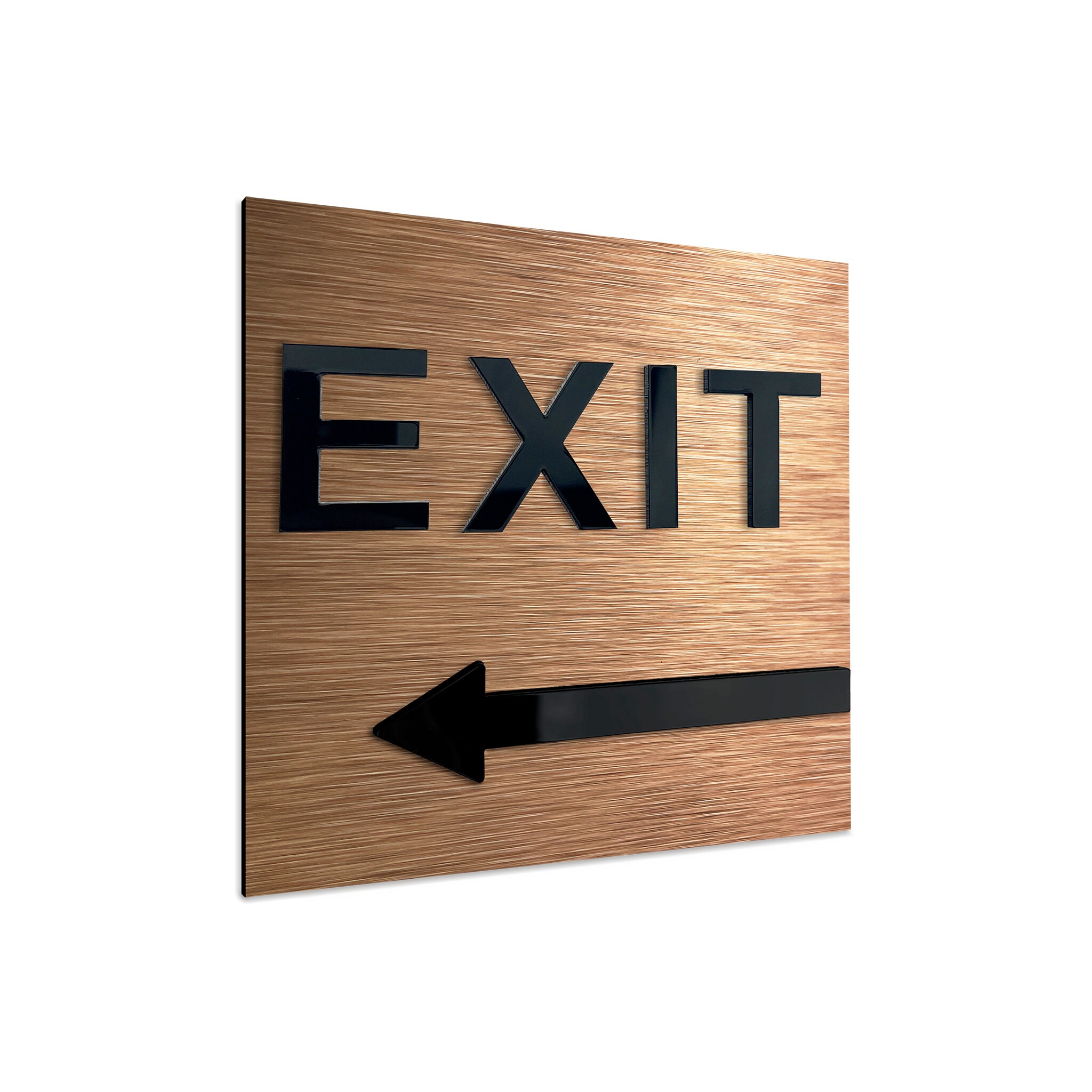 Modern Exit Sign Emergency Signs Arrow / Bullet Signage - Etsy