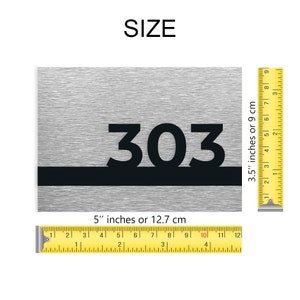 Custom Apartment Number Room Signs - Personalized Hotel Rooms Numbers ...