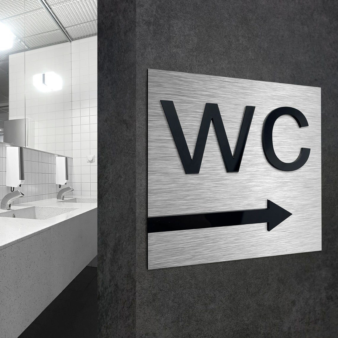 WC Restroom Sign - Bathroom Signage - All Gender Restroom Signs ...