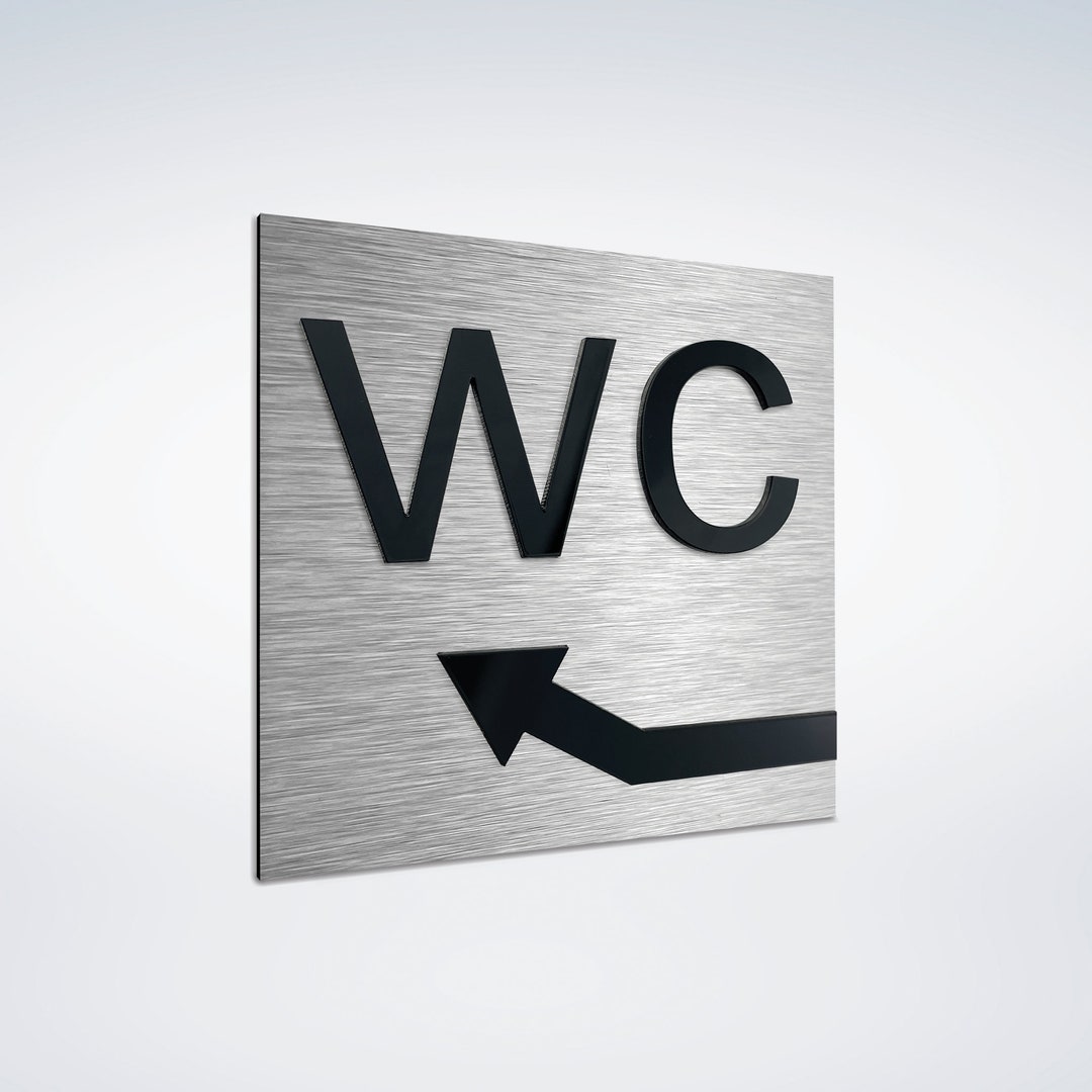 Water Closet Sign - Restroom Door Signs - Toilet Signage - Public Sign ...