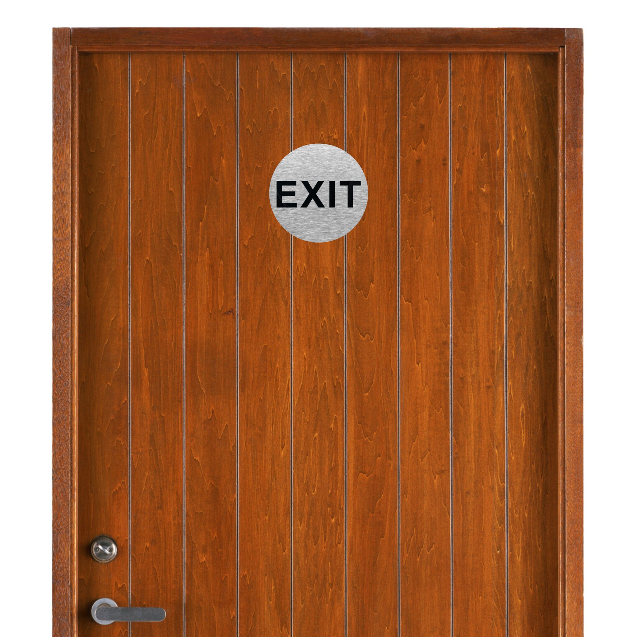 Emergency Exit Sign - Hotel Door Signs - This Way Signage - Stairs Exit ...