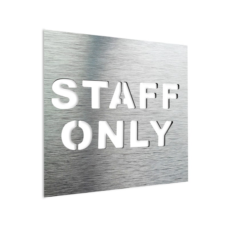 Staff Only Sign Employees Only Sign Office Door Sign - Etsy