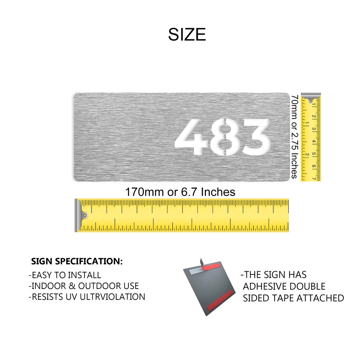 Hotel Room Number Design - Door Number Plaque - Hotelsigns - Apartment ...