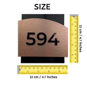 Apartment Door Numbers - Number Sign for Door - Hotel Room Number Plate ...
