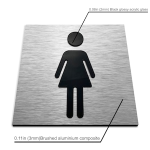 Womens Restroom Sign - Woman Bathroom Signs - Female Bathrooms Signage ...