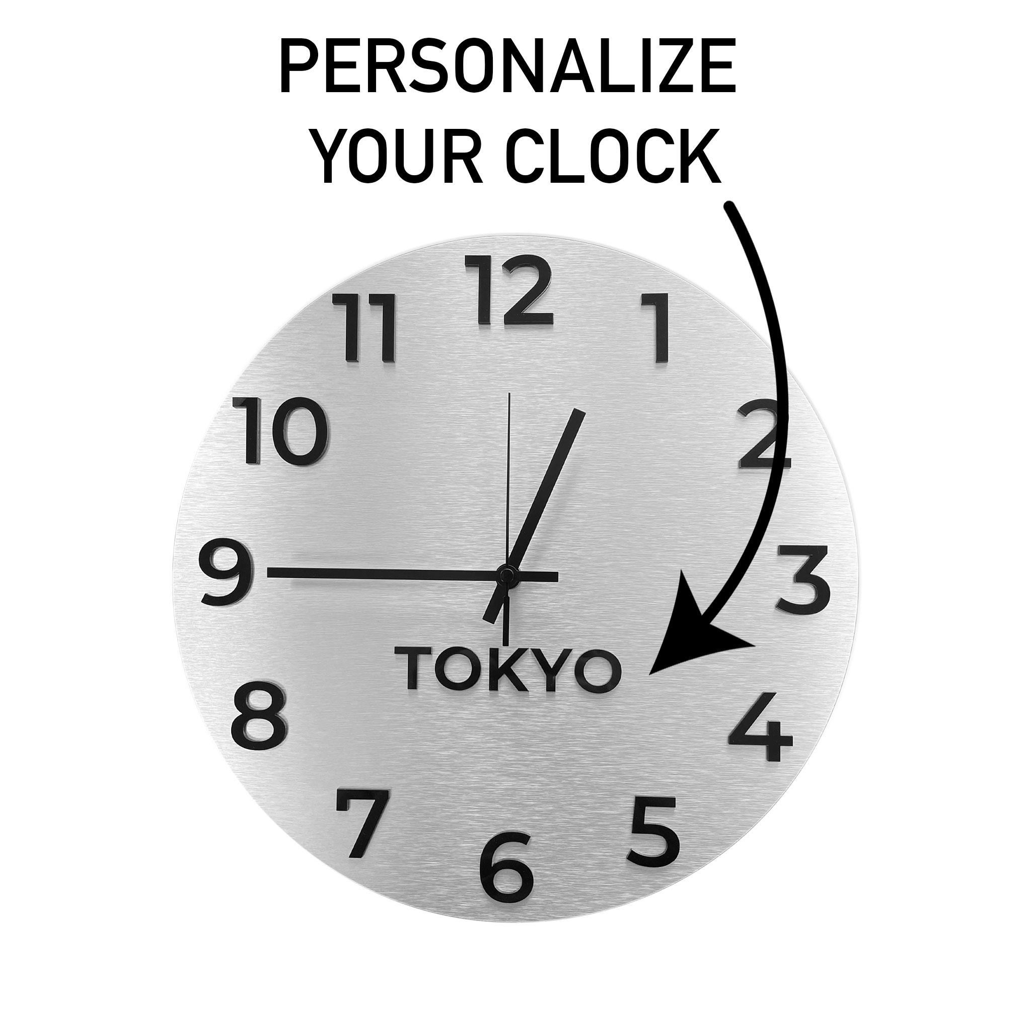 Custom Made Time Zones Clocks - Modern Time Zone Clocks - World ...