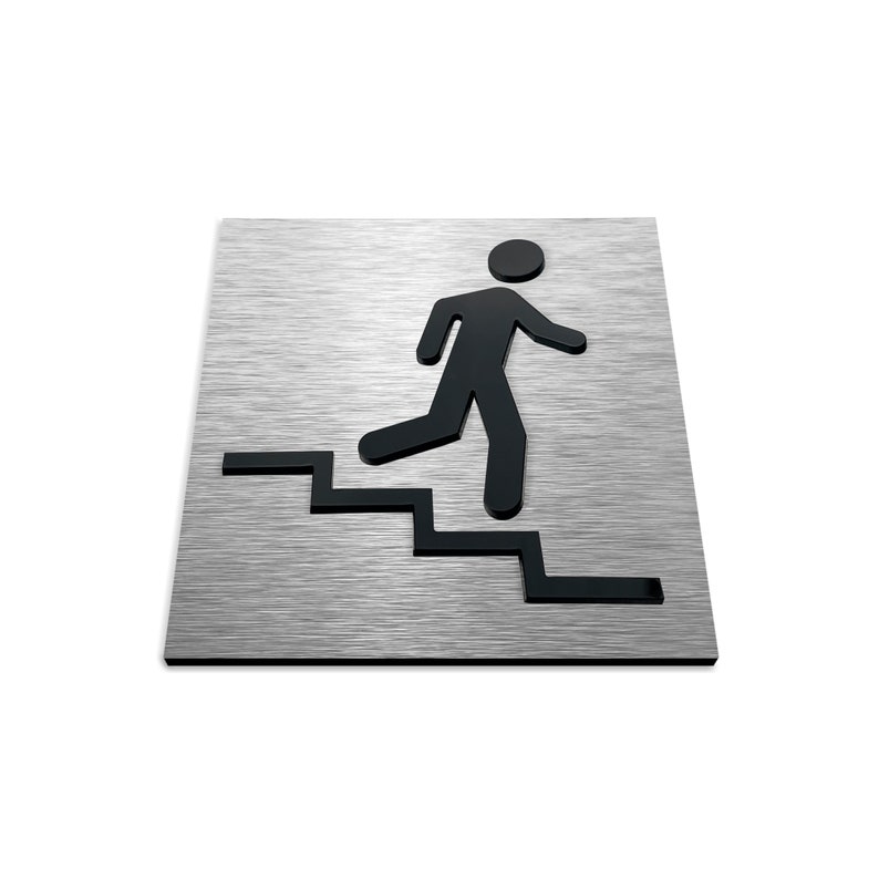 Fire Exit Signage Stairs Sign Metal Office Plate - Etsy