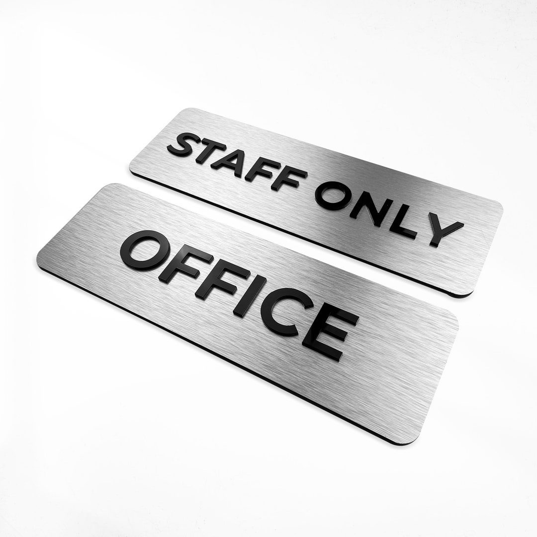 Modern Customized Office Door Signage , Custom Door Sign - Personalized ...