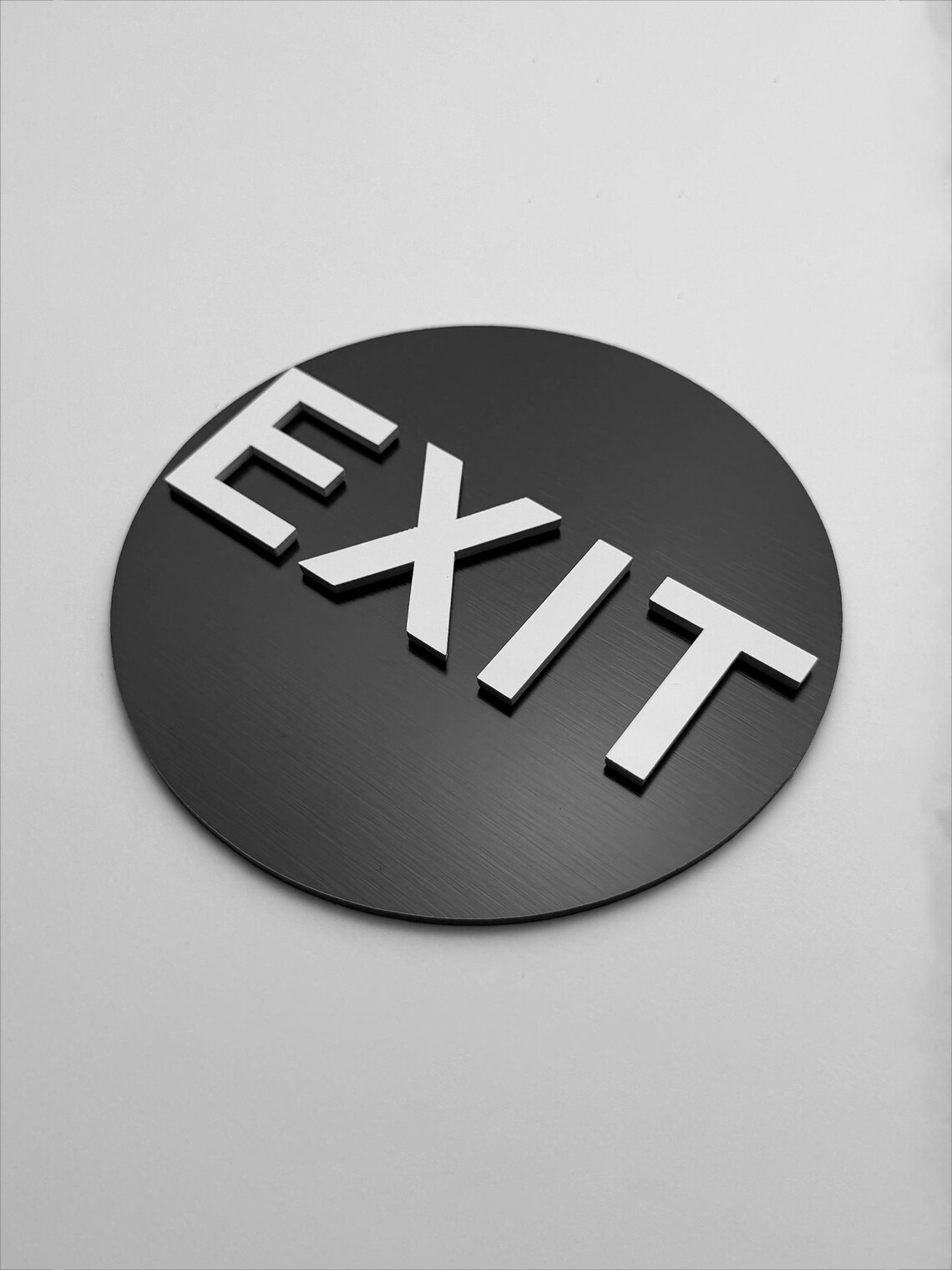 Exit Sign, Modern 3D Exit Door Plaque, Acrylic Emergency Wayfinding ...