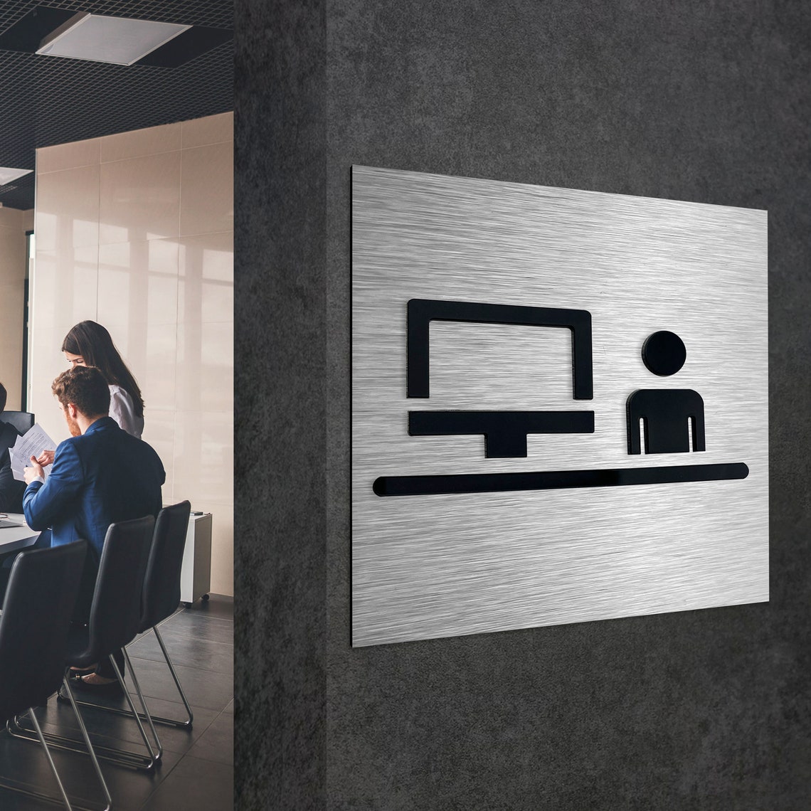 Office Door Signs - Staff Only Sign - Employees Only Signage - Metal ...