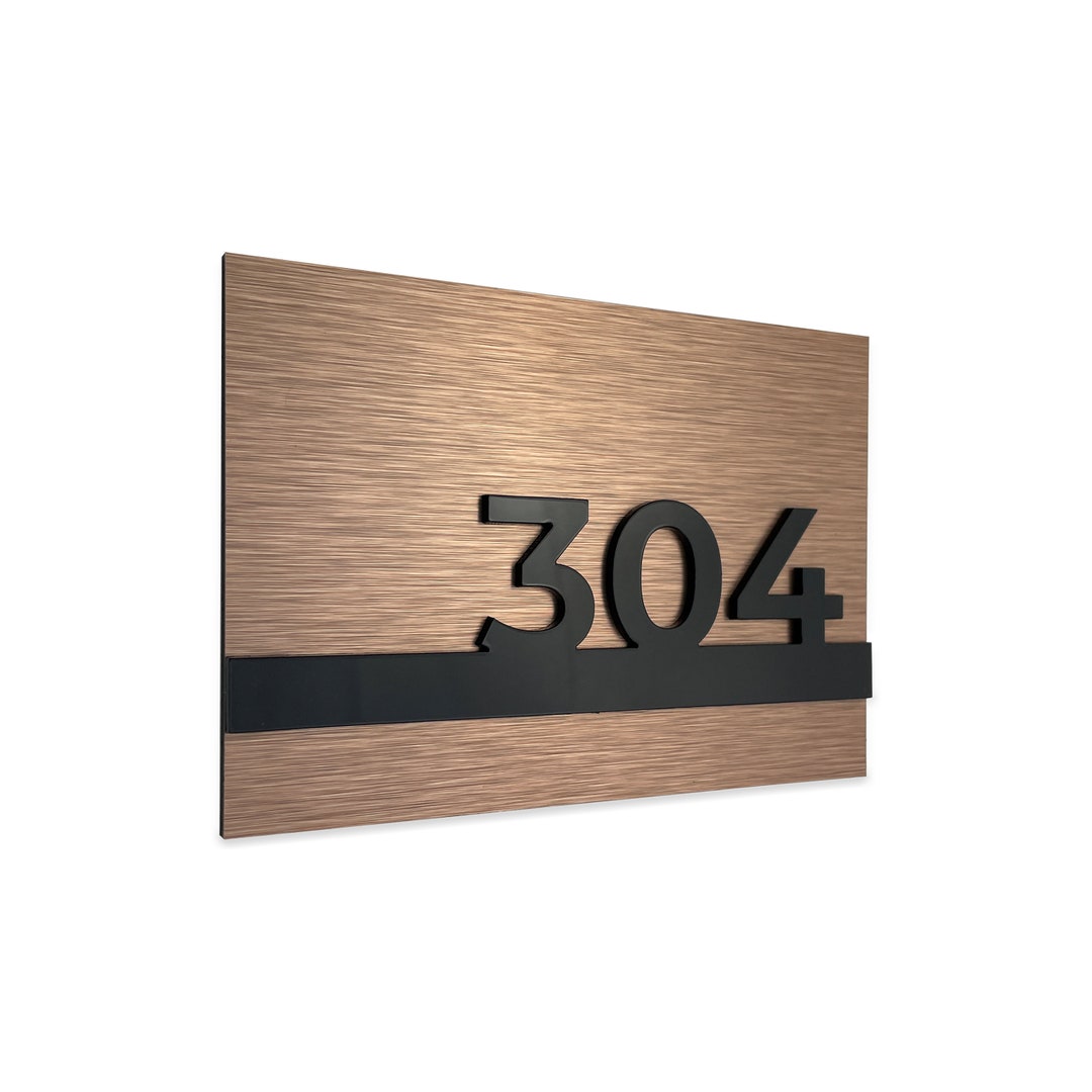 Custom Door Number Signs Modern Personalized Door Numbers Plaques ...