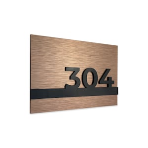 Custom Door Number Signs - Modern Personalized Door Numbers Plaques ...