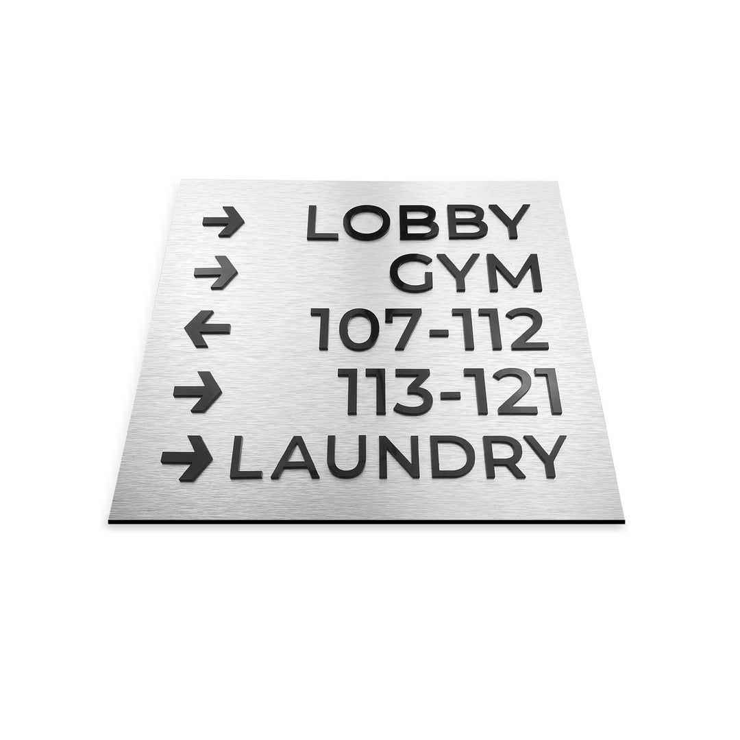 Custom Room Directional Signs, Floor Directory - Hotel Wayfinding Sign ...