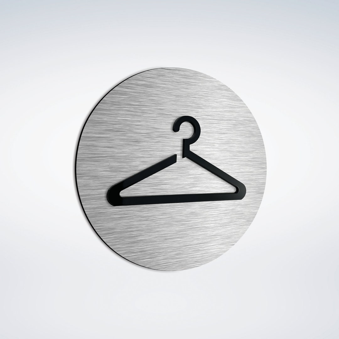 Letrero de vestidor Letreros de probador Señalización de armario Placa ...