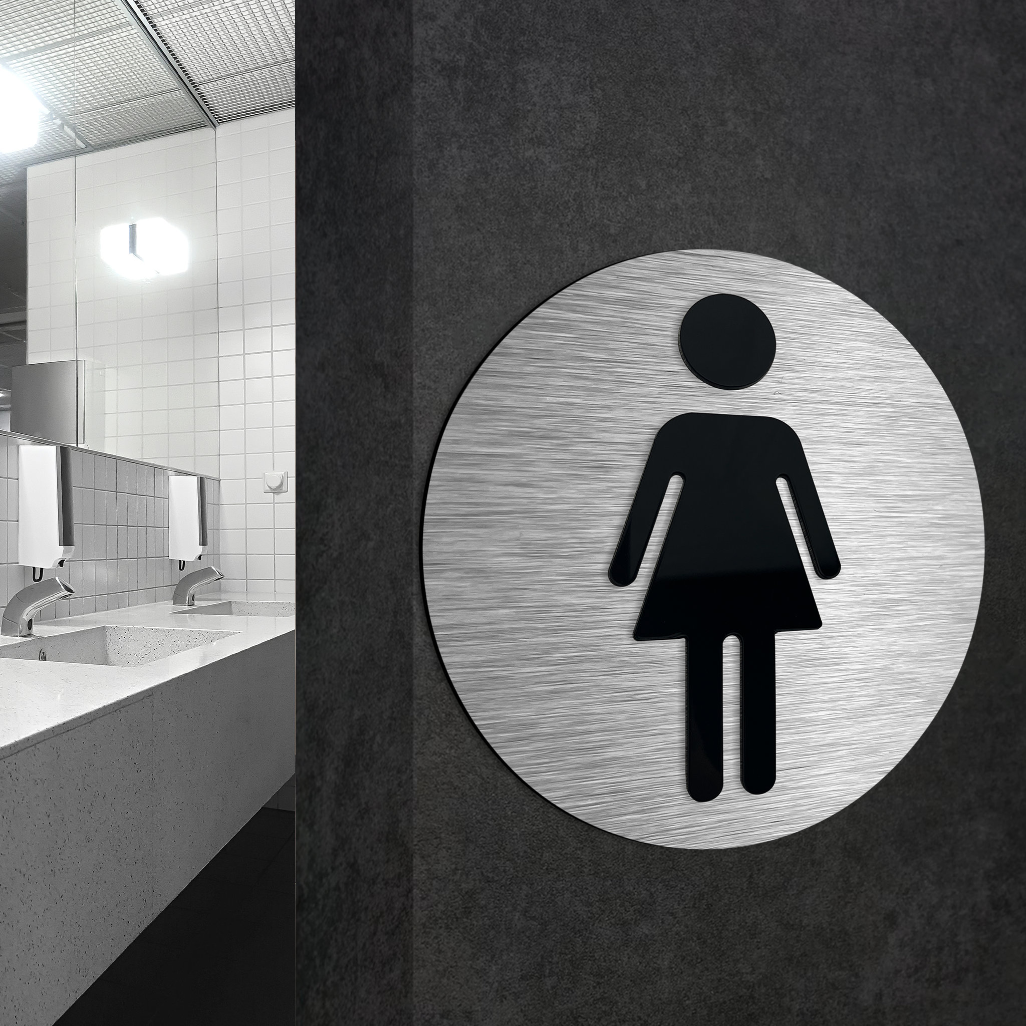 Ladies Toilet Sign Womens Restroom Signs Women's WC - Etsy UK