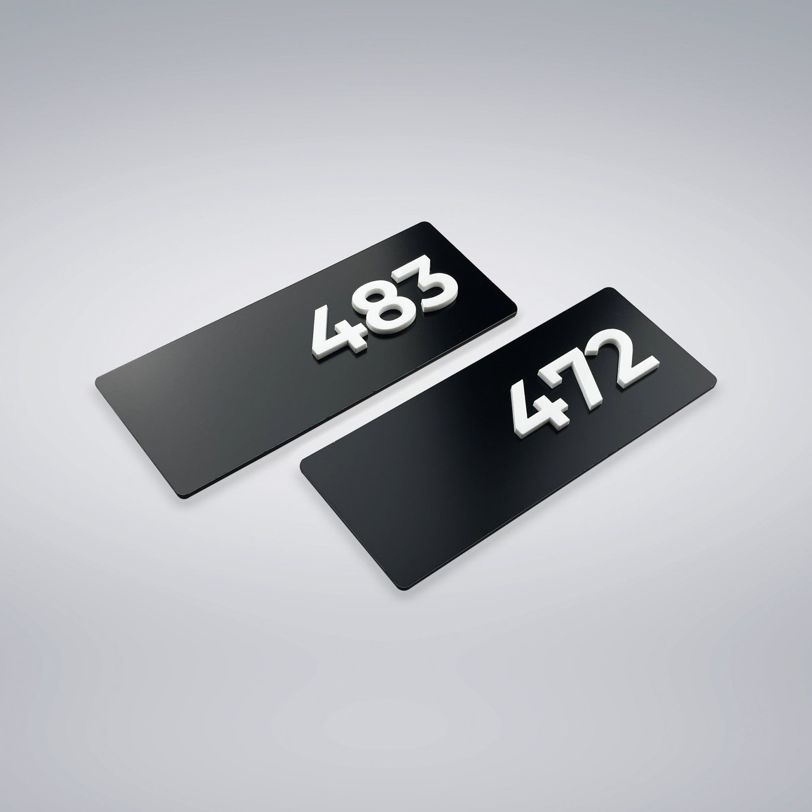 Custom Matte Black Hotel Room Number Signs With Numbers - Etsy