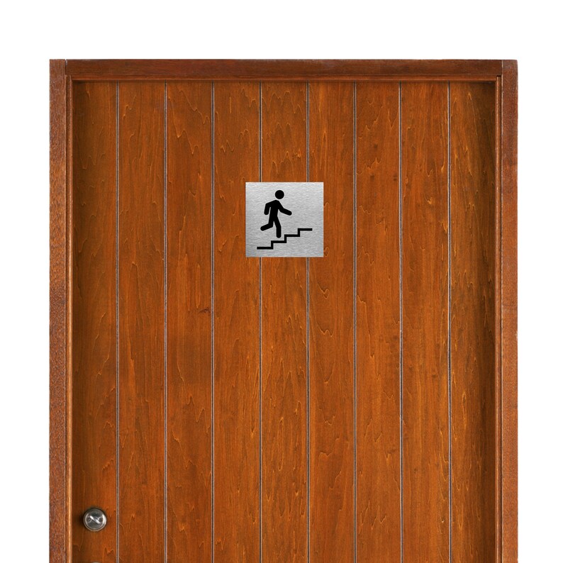 Modern Stair Sign Fire Exit Signage Office Stairwell Signs - Etsy