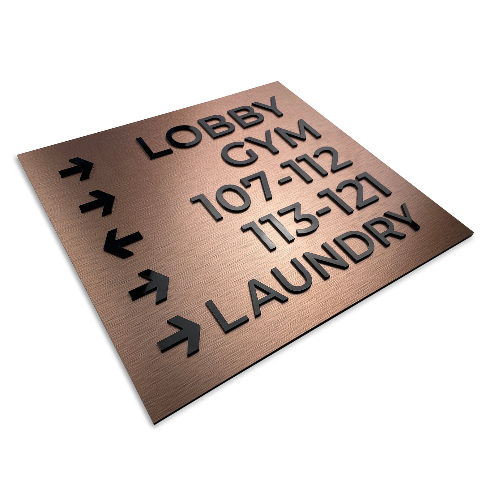 Directional Signs, Hotel Room Directional Signs, Custom Wayfinding ...