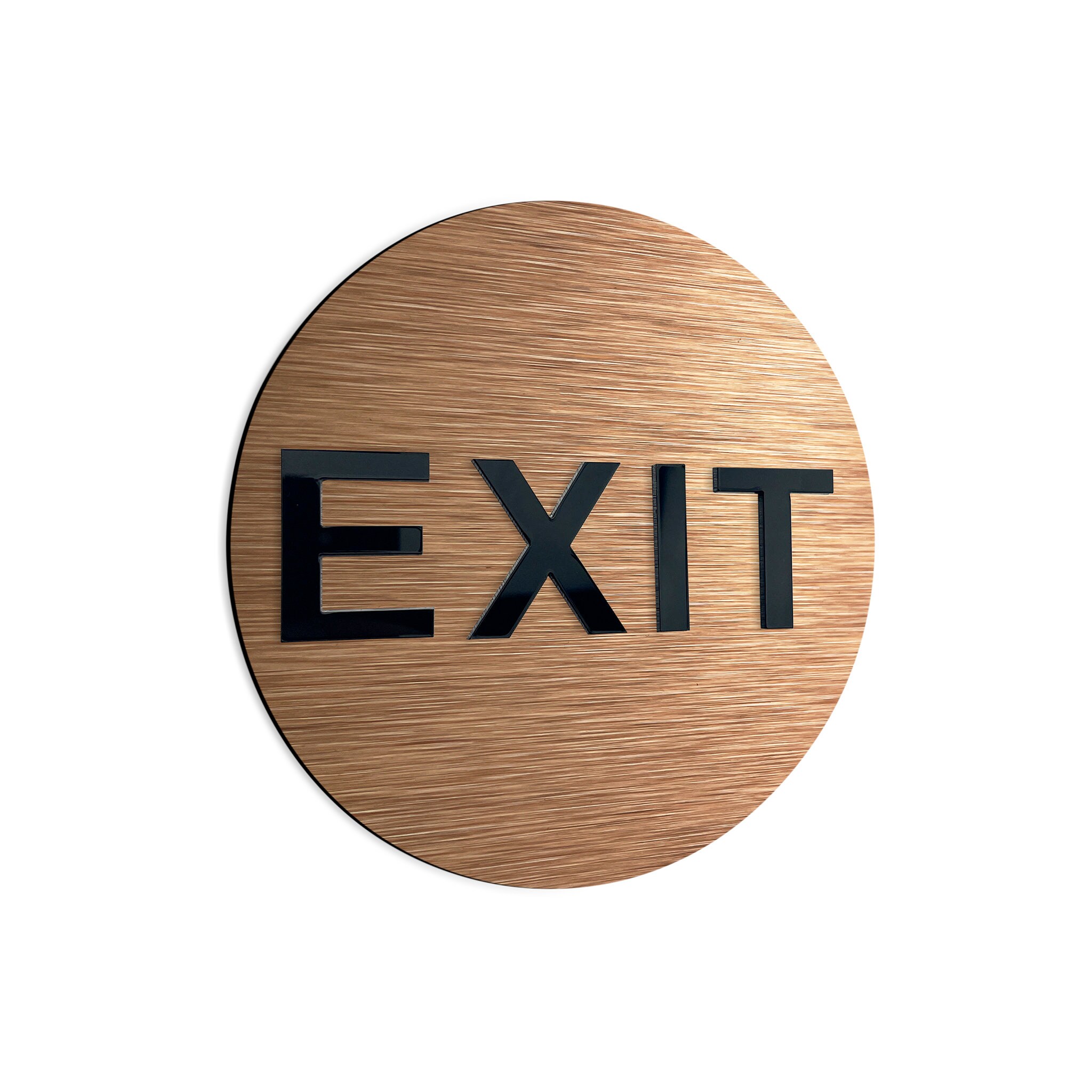 Emergency Exit Sign Hotel Door Signs This Way Signage Stairs Exit Metal ...