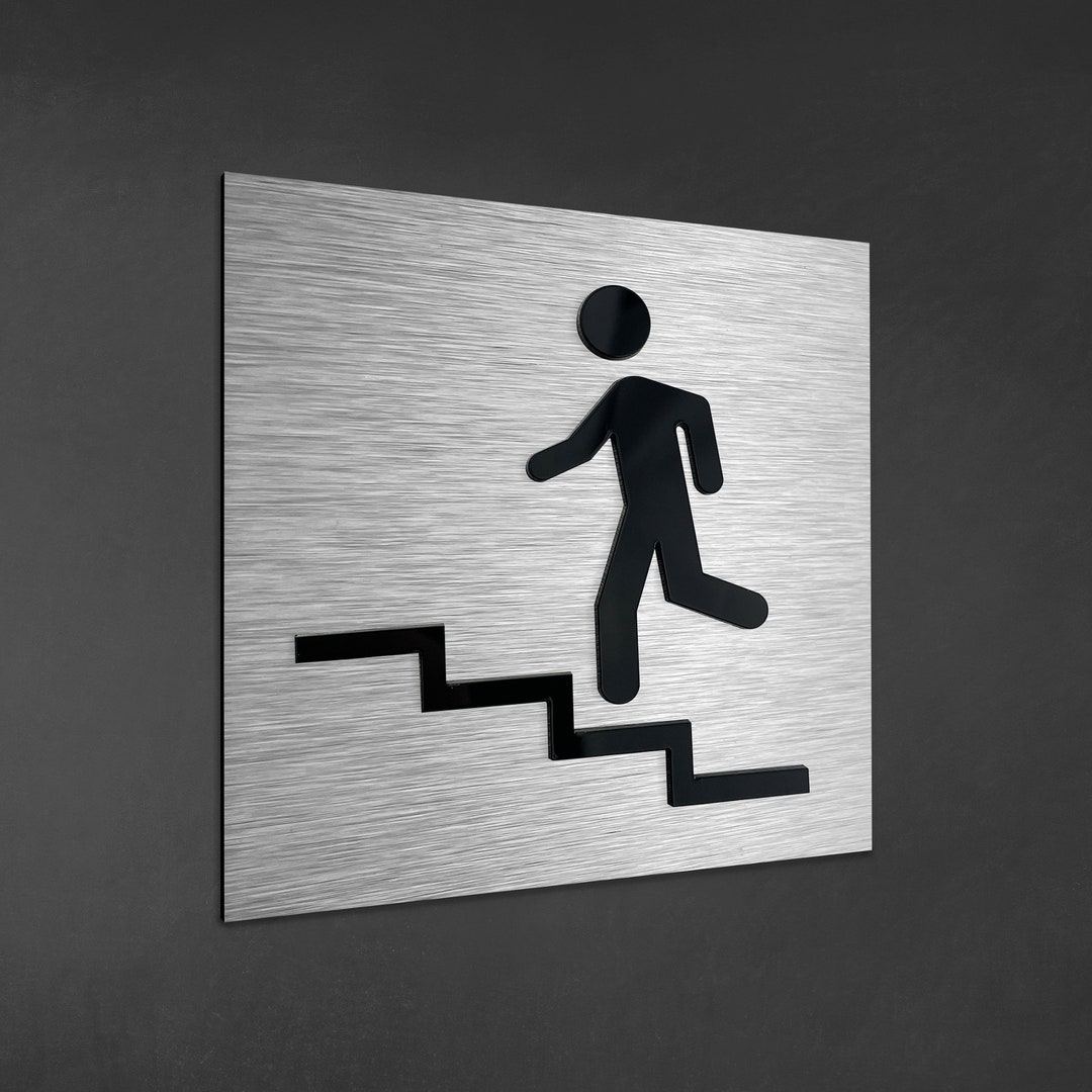 Stairway Identification Signs Stairs Sign Fire Exit - Etsy