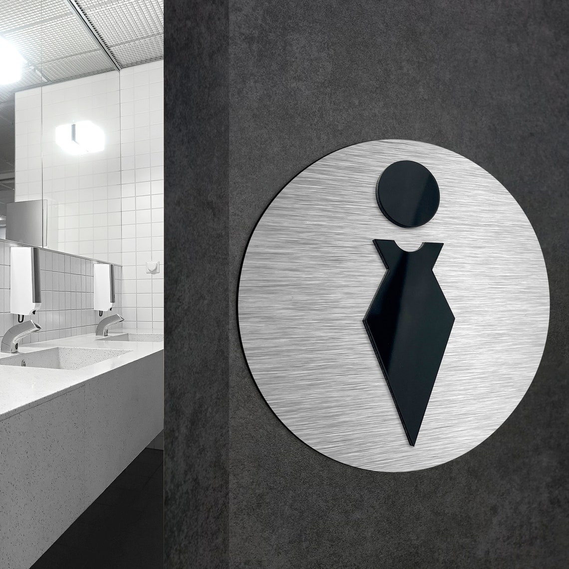 Ladies Room Sign - Women Bathroom Sign - Womens Restroom Signage ...