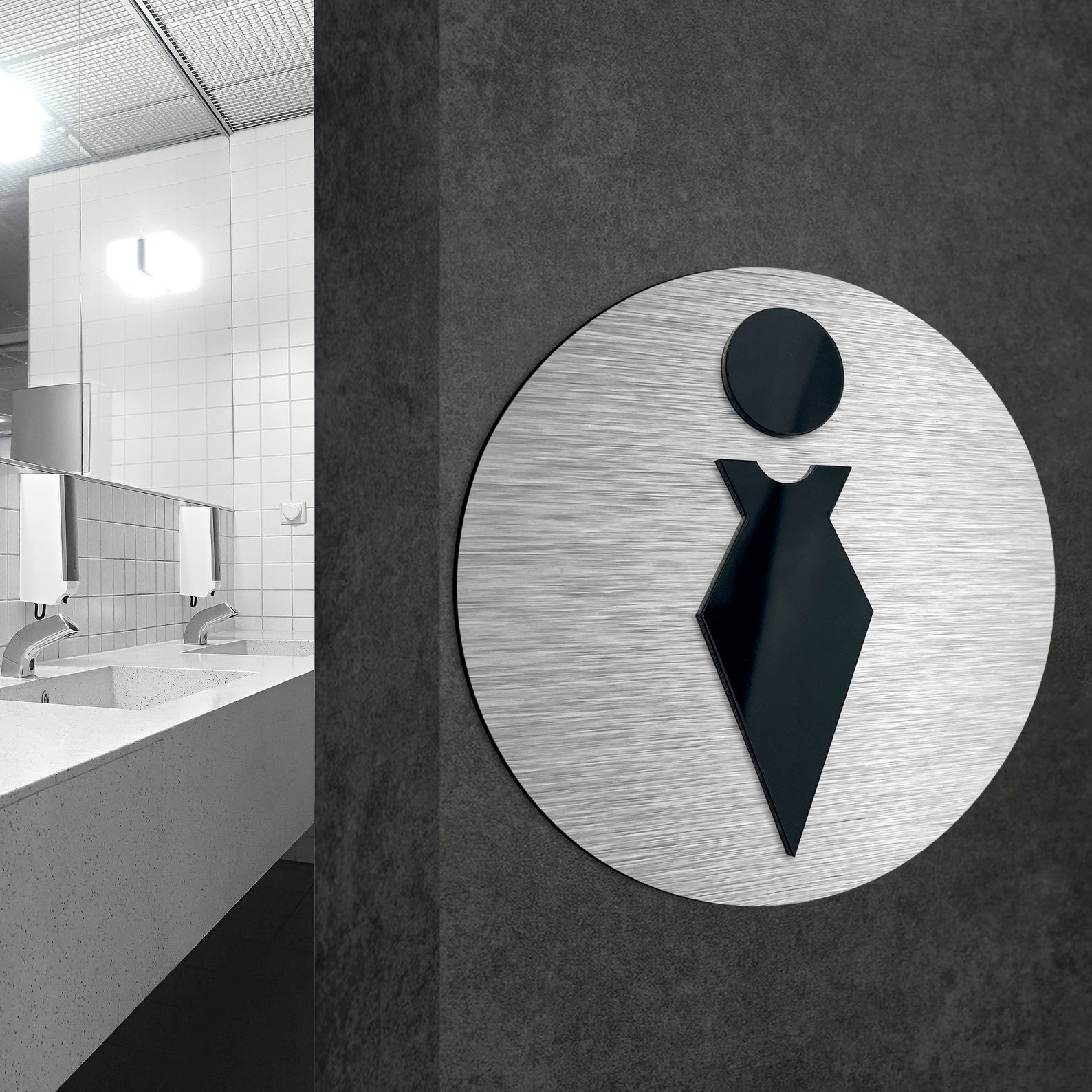 Ladies Room Sign - Women Bathroom Sign - Womens Restroom Signage ...