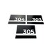 Hotel Room Number Signs - Modern Suite Signage - Apartment Door Numbers ...