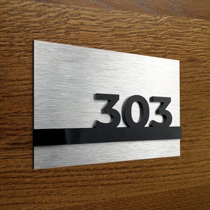 Custom Apartment Number Room Signs Personalized Hotel Rooms Numbers ...