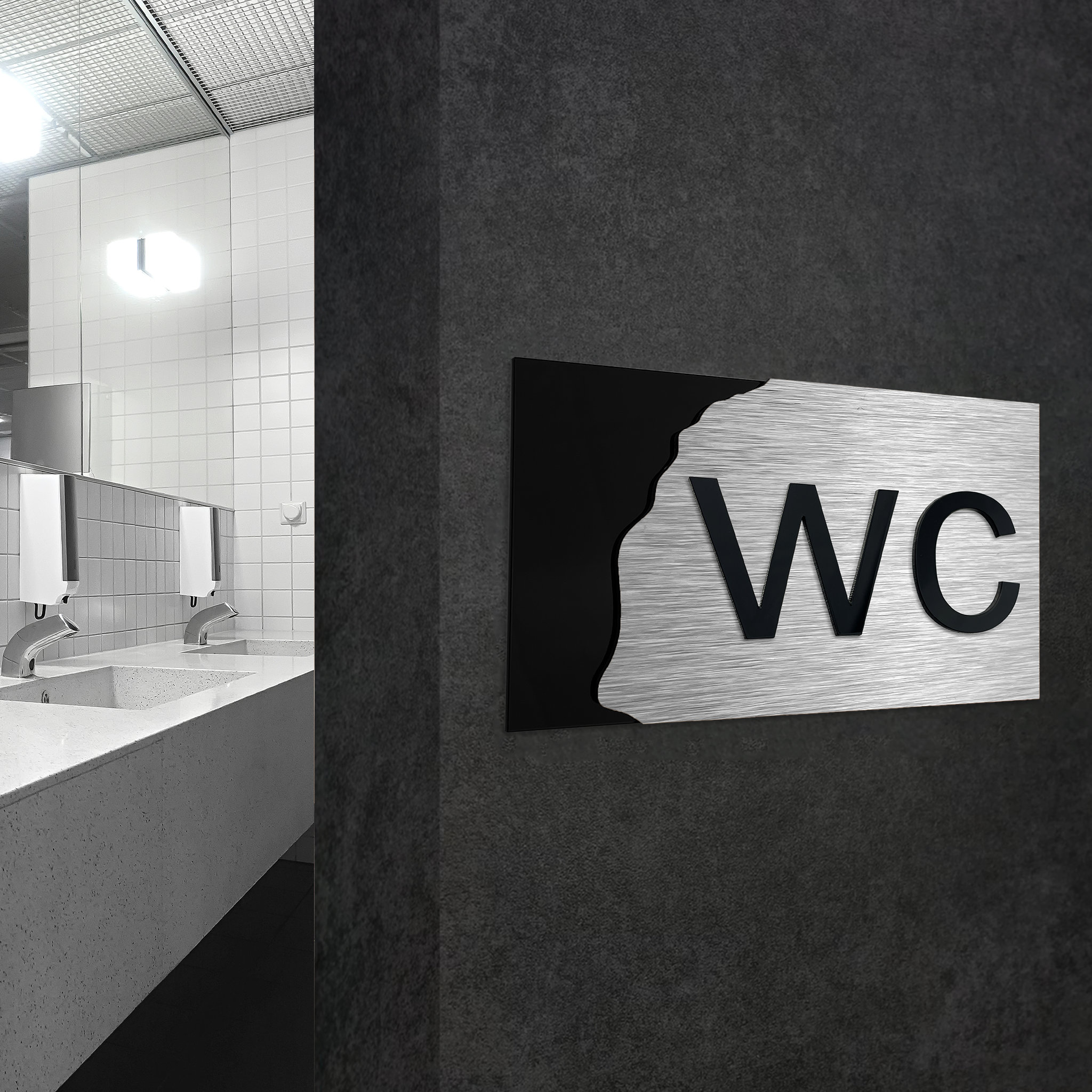 WC Sign Washroom Sign Water Closet Sign WC Bathroom Sign - Etsy