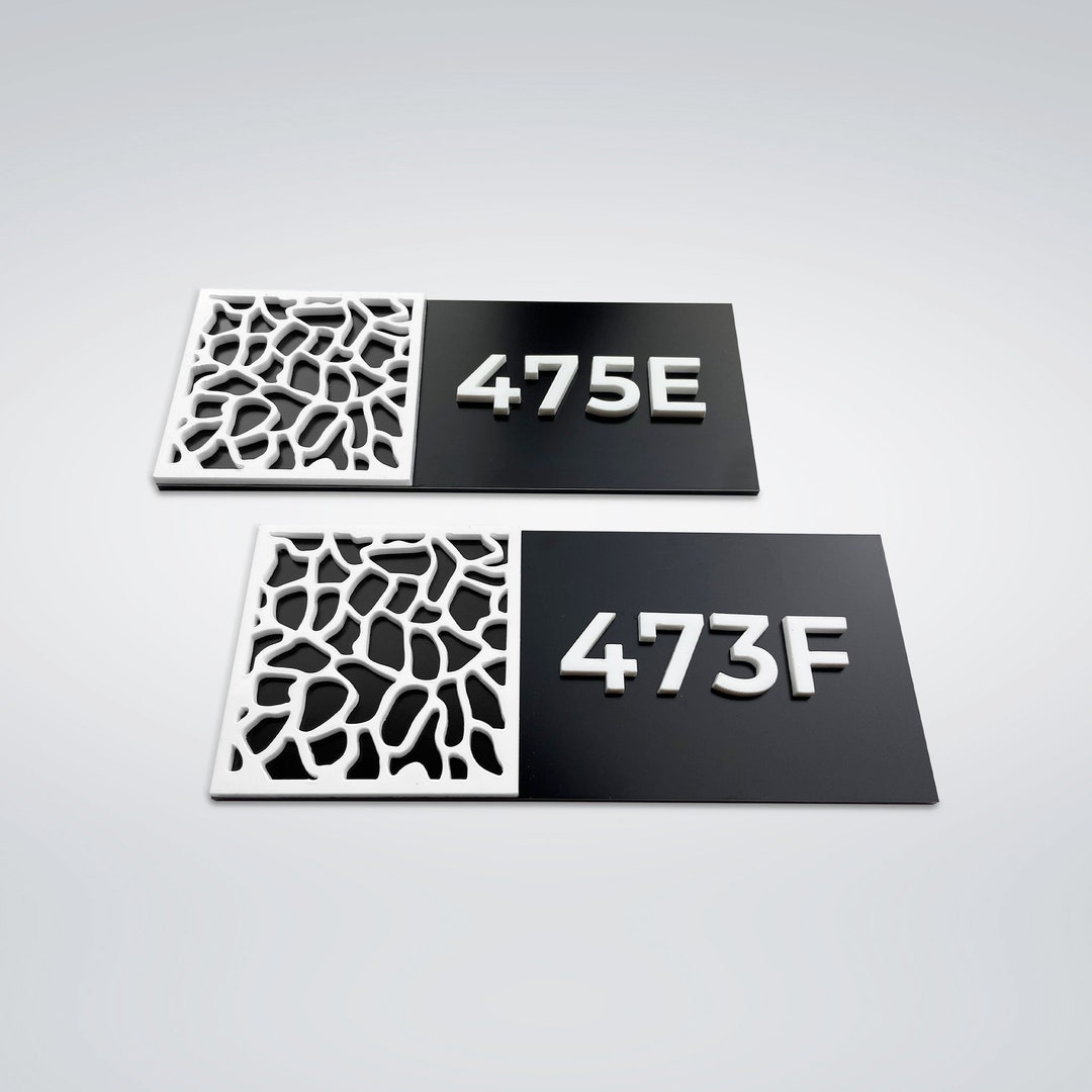 Apartment Door Numbers - Door Number Signs - Custom Room Signs - Hotel ...