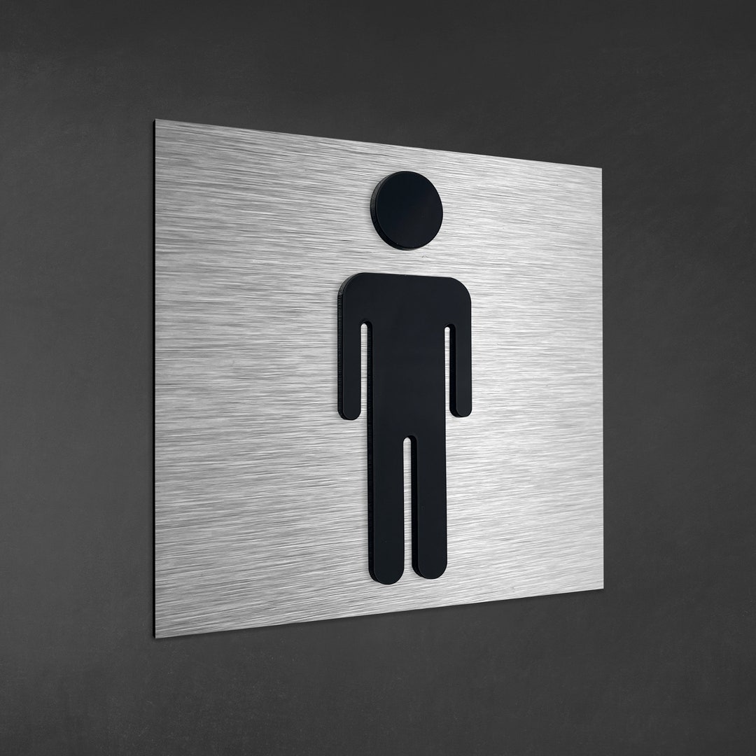 Gentlemen Bathroom Sign Male Restroom Signage Mens Room - Etsy