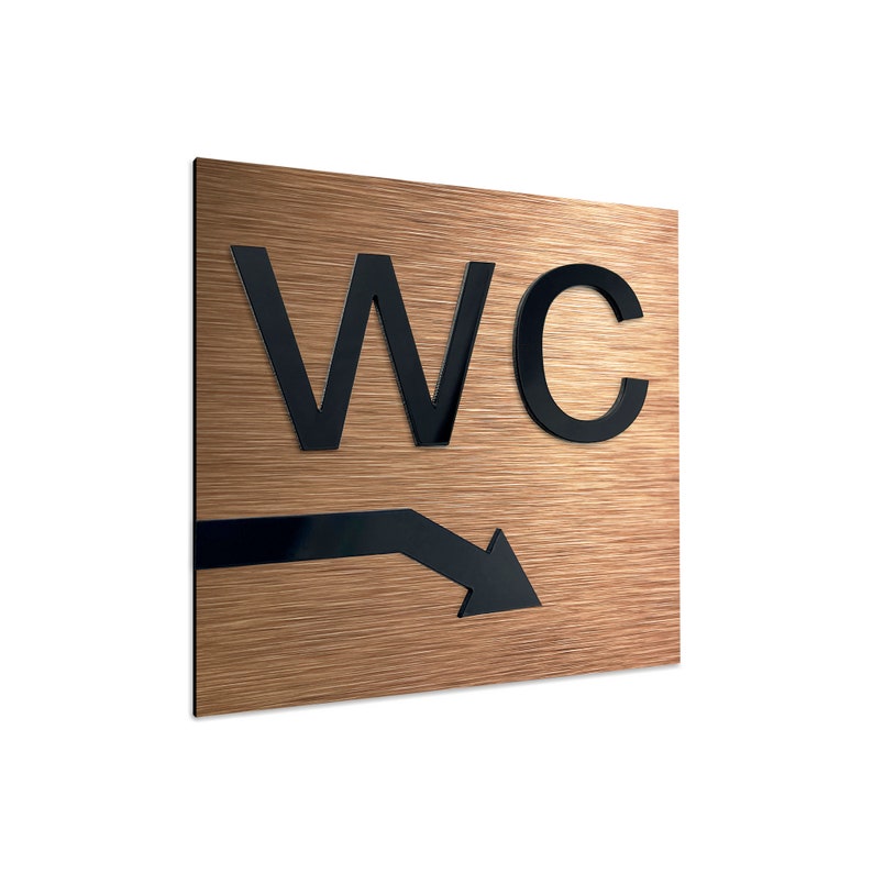 Sign WC Toilet Signs Bathroom Signage All Gender - Etsy