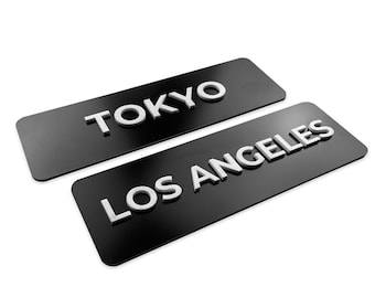 Time Zone Clock Sign World Clock Sign Acrylic Sign for Wall Clocks ...